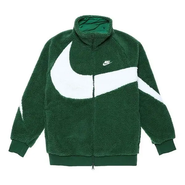 Nike Big Swoosh Reversible Boa Jacket - Green
