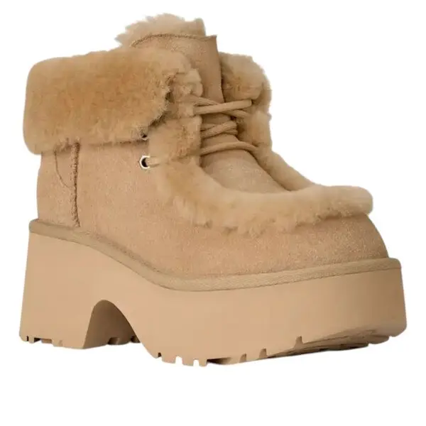UGG Esmee Lace-up Boots - Mustard Seed