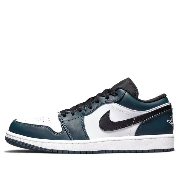 JORDAN 1 Low Dark Teal Sneakers - Dark/white/black