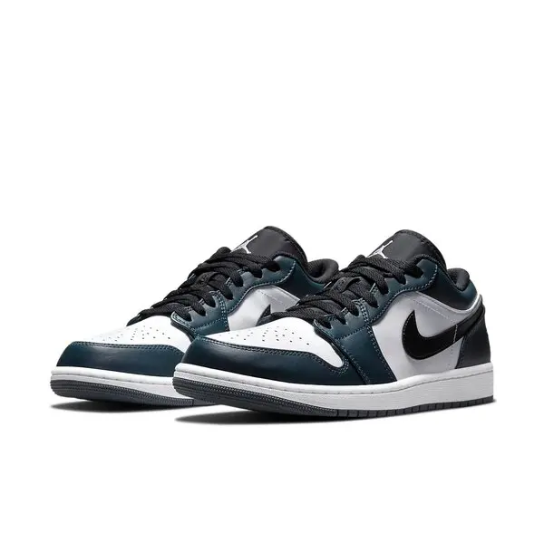JORDAN 1 Low Dark Teal Sneakers - Dark/white/black