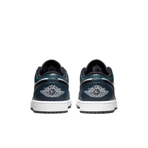 JORDAN 1 Low Dark Teal Sneakers - Dark/white/black