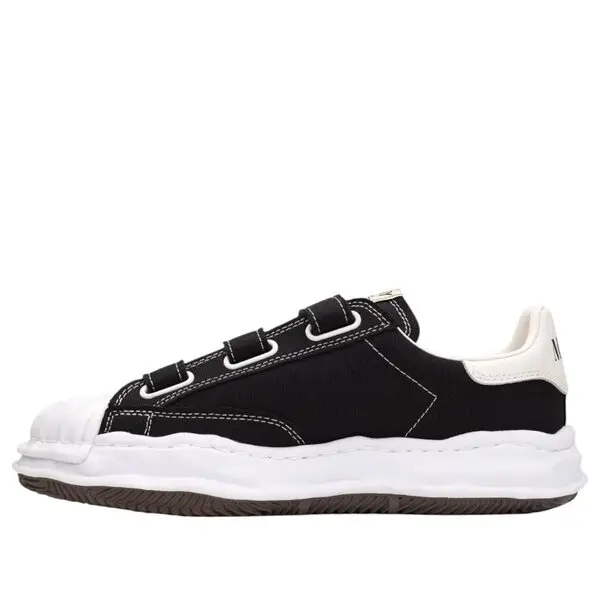 Mihara Yasuhiro Blakey Og Sole Canvas Low Top Sneakers - Black/white