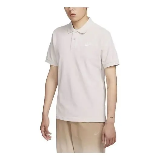 Nike Polo 'light Bone - White