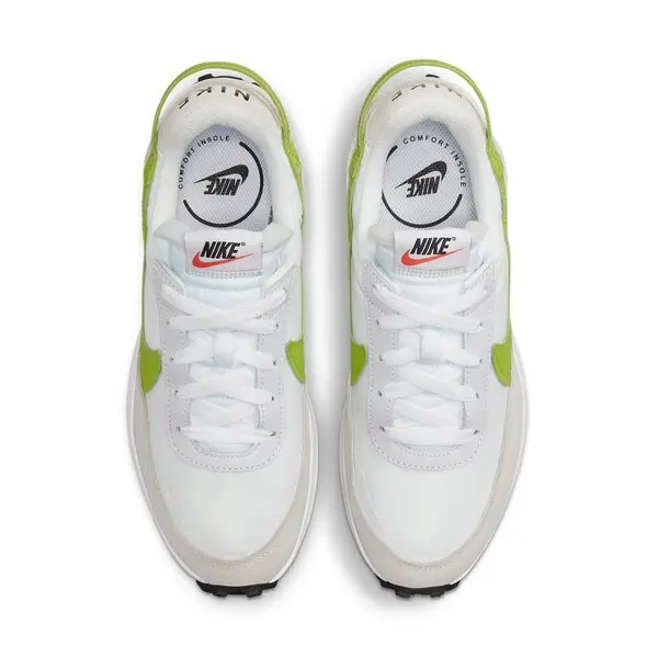 Nike Waffle Debut Low Top Sneakers - White/green