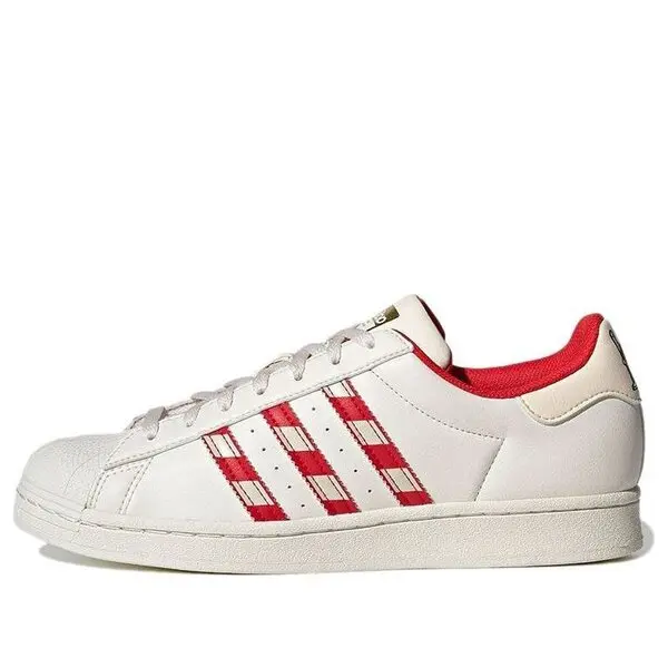 Adidas Originals Superstar Sneakers - White/red