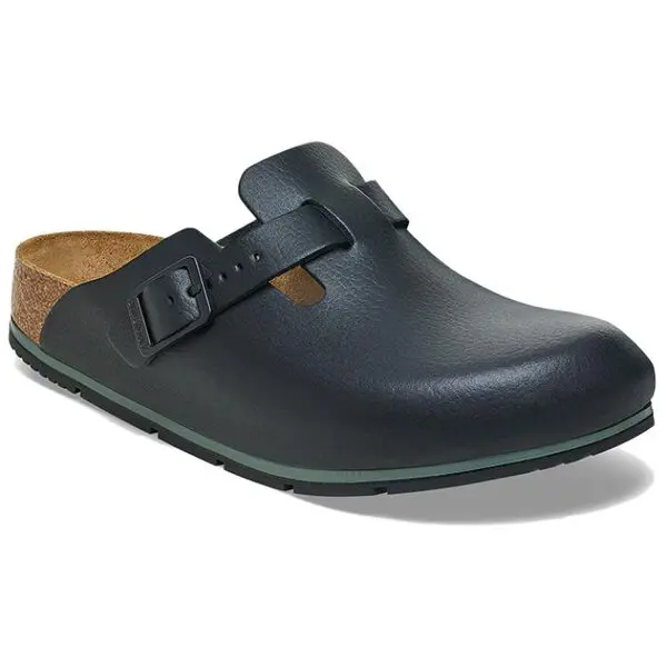 BIRKENSTOCK Boston Pro Natural Leather Clogs