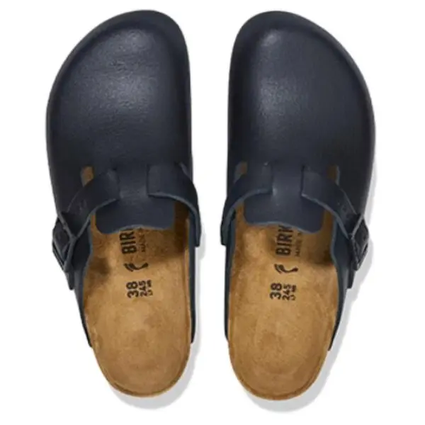 BIRKENSTOCK Boston Pro Natural Leather Clogs