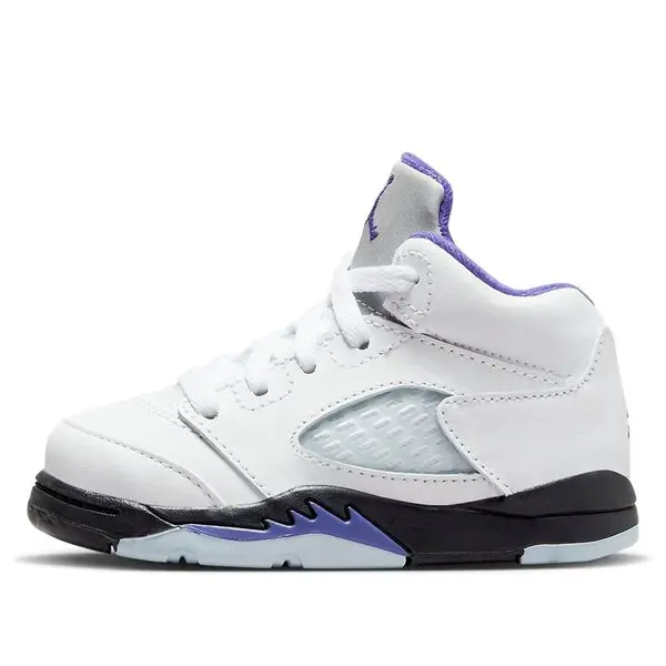 JORDAN Air 5 Retro Toddler Sneakers - White/black