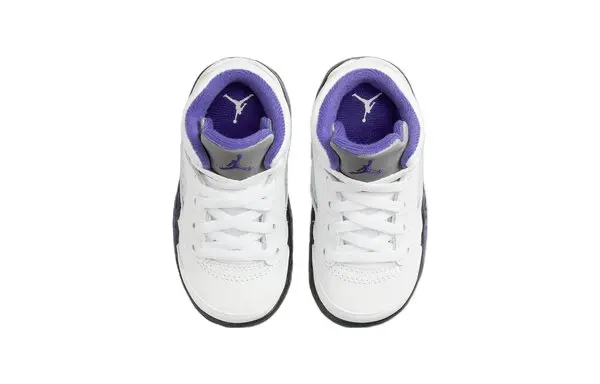 JORDAN Air 5 Retro Toddler Sneakers - White/black