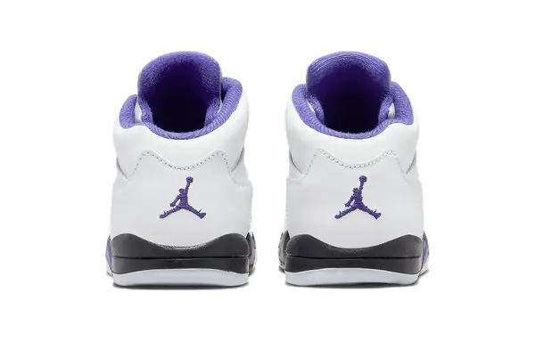JORDAN Air 5 Retro Toddler Sneakers - White/black