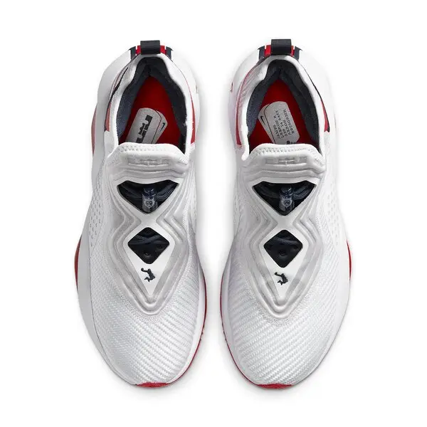 Nike Lebron Soldier 14 Ep Basketball Sneakers - White/red