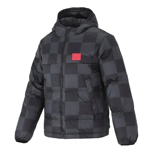 Nike Lebron Grid Hooded Down Jacket - Black
