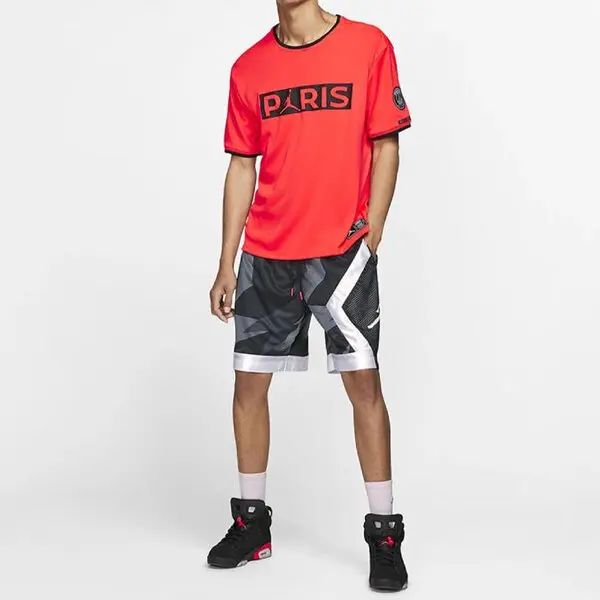 JORDAN Psg T-shirt 'orange Red