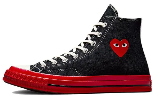 CONVERSE Comme Des Garçons Play Chuck 70 High Top Sneakers