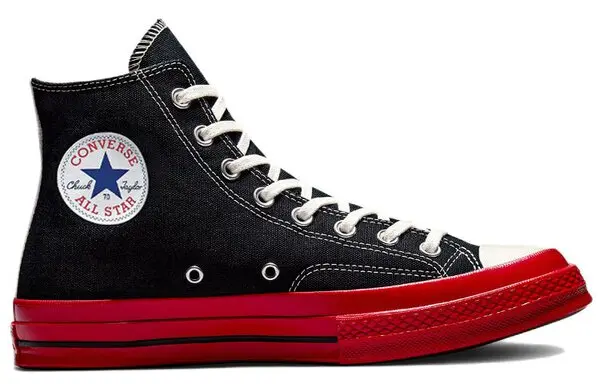CONVERSE Comme Des Garçons Play Chuck 70 High Top Sneakers