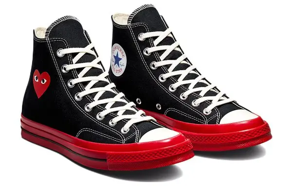 CONVERSE Comme Des Garçons Play Chuck 70 High Top Sneakers