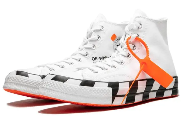 CONVERSE Off-white X Chuck 70 High Top Sneakers - White-black