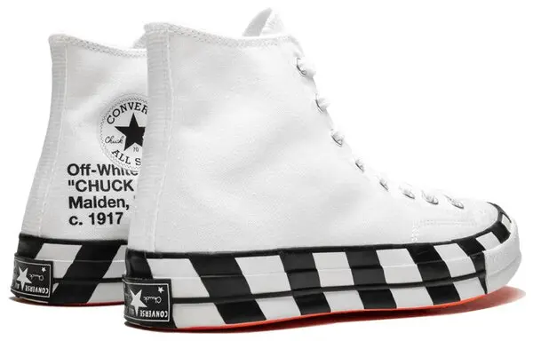 CONVERSE Off-white X Chuck 70 High Top Sneakers - White-black