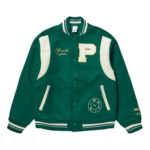 PUMA X Rhuigi Varsity Jacket - Green