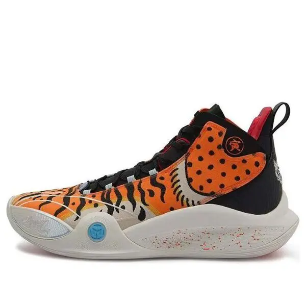 LI-NING High Top Sneakers - Black/orange