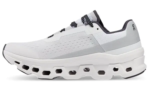 On Cloudmonster Sneakers - White/black/grey