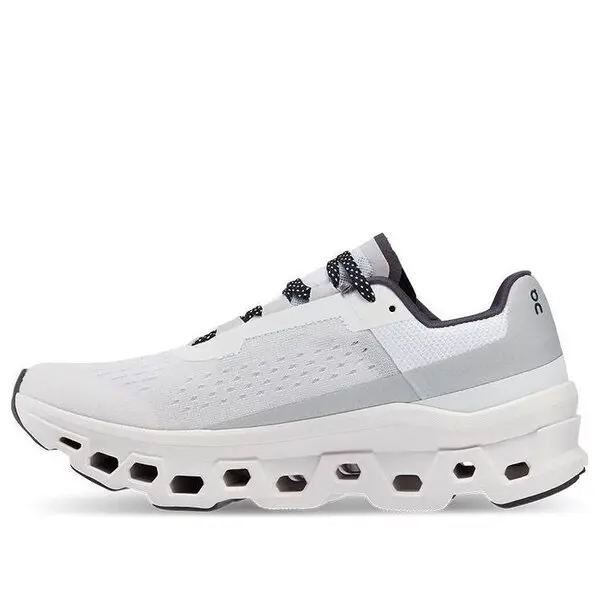 On Cloudmonster Sneakers - White/black/grey