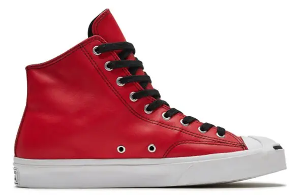 CONVERSE Jack Purcell Zip High Top Sneakers - Red