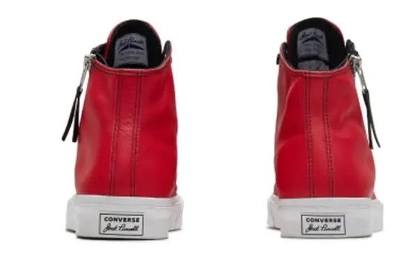 CONVERSE Jack Purcell Zip High Top Sneakers - Red