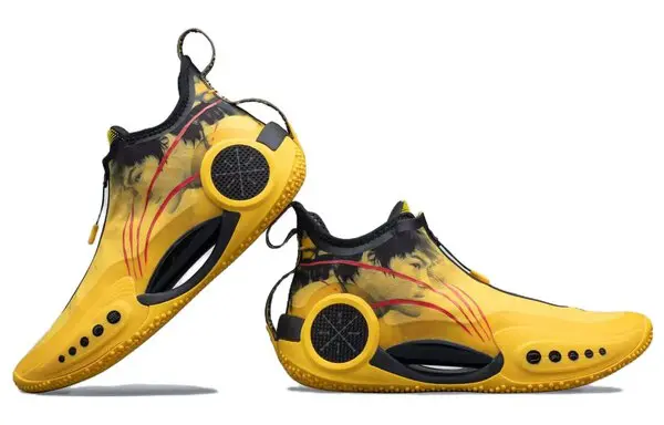 LI-NING Way Of Wade "bruce Lee" High Top Sneakers - Black/yellow
