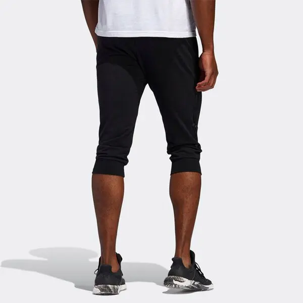 Adidas M Pnt 34 Dk 3s Training Running Sports Slim Fit Cropped Pants - Black