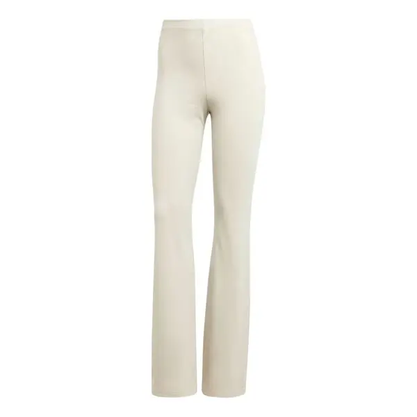 Adidas Essentials Flared Leggings - Beige/white