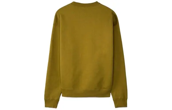 Nike Solo Swoosh Fleece Solid Color Logo Embroidered Long Sleeves Mustard Yellow - Multi-color