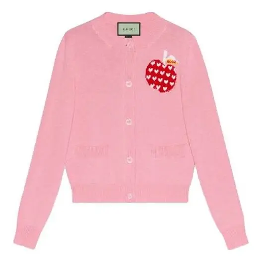 Gucci Les Pommes Cardigan - Pink