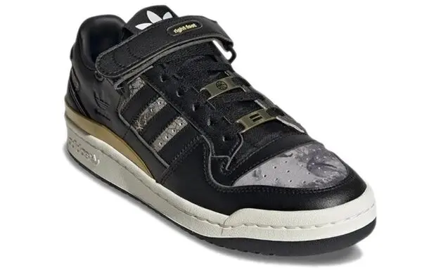 Adidas Forum Low "black" Sneakers - Black/gold