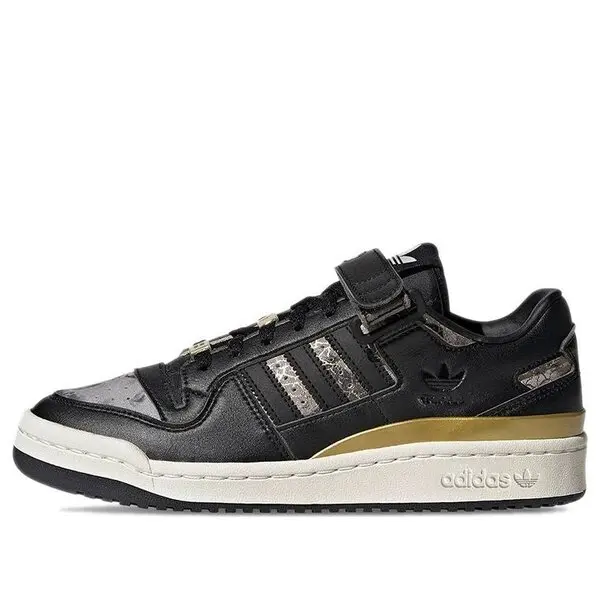 Adidas Forum Low "black" Sneakers - Black/gold