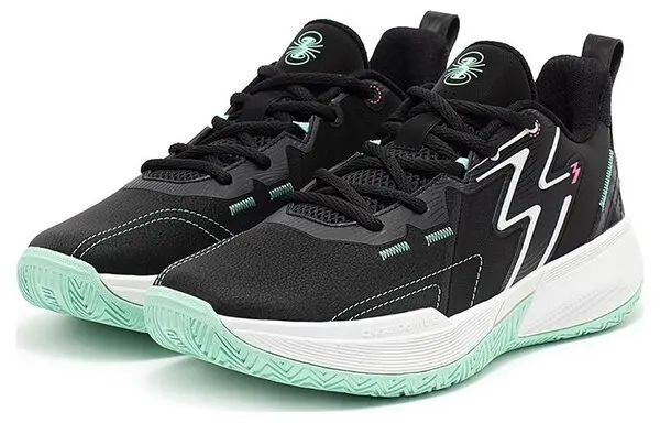 361 DEGREES Big3 Team Athletic Sneakers - Black/mint/white