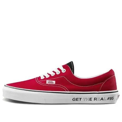 VANS Era Suede Lace Up Sneakers - Red/white