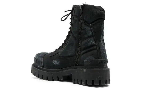 Balenciaga Combat Strike Boots - Black