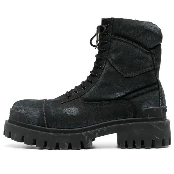 Balenciaga Combat Strike Boots - Black