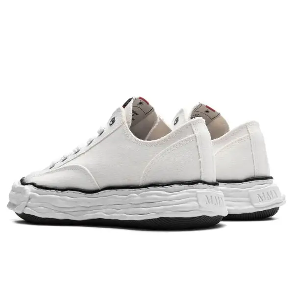 Mihara Yasuhiro Peterson 23 Og Sole Canvas Low Top Sneakers - White/black