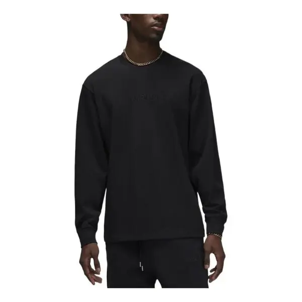 JORDAN Wordmark Long Tee - Black