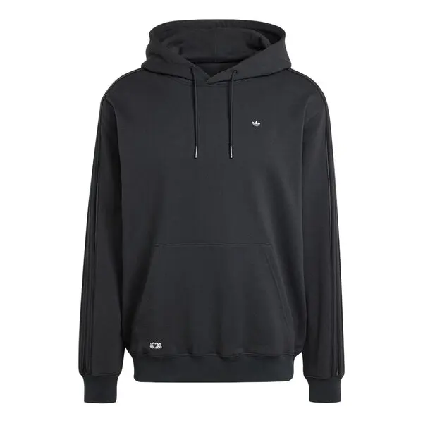 Adidas Originals X Mickey Mouse Appliqué Cotton Hoodie - Black