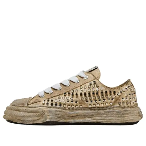 Mihara Yasuhiro Peterson 23 Og Sole Studded Canvas Low Top Sneakers - White