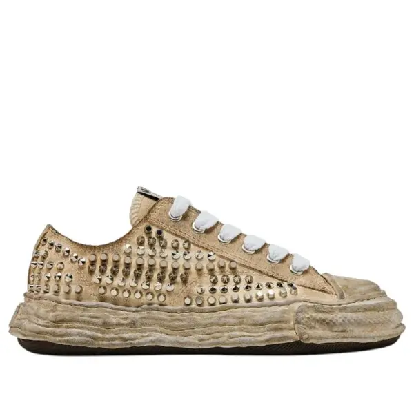 Mihara Yasuhiro Peterson 23 Og Sole Studded Canvas Low Top Sneakers - White