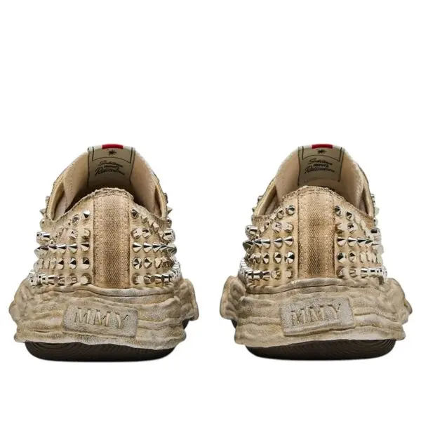 Mihara Yasuhiro Peterson 23 Og Sole Studded Canvas Low Top Sneakers - White