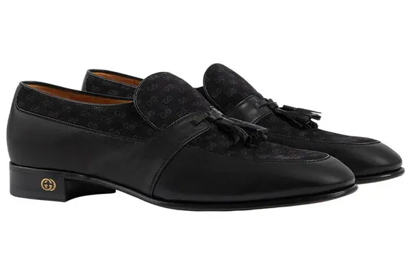 Gucci Tassel-trim Leather Loafers
