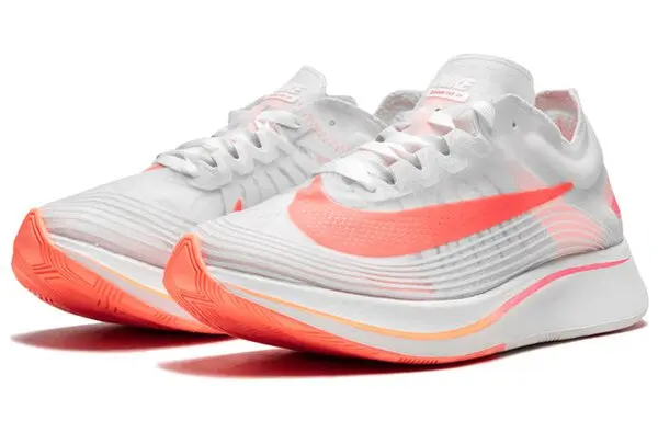 Nike Zoom Fly Sp Athletic Sneakers - White/orange
