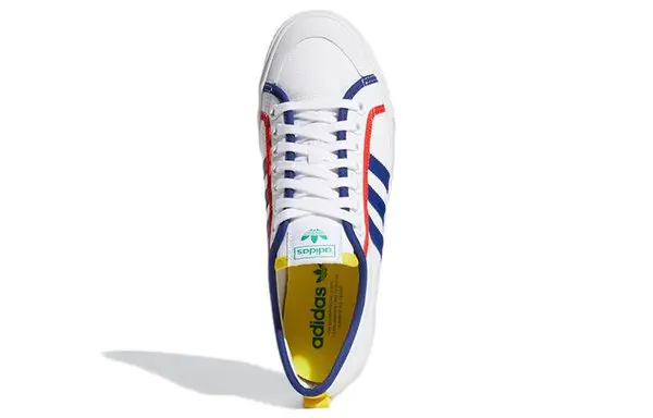 Adidas Nizza "white Victory Blue" Low Top Sneakers - White/blue/red
