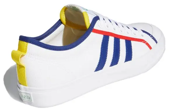 Adidas Nizza "white Victory Blue" Low Top Sneakers - White/blue/red
