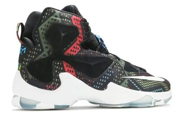 Nike Lebron 'bhm' Athletic Sneakers - Multi-color/white-black